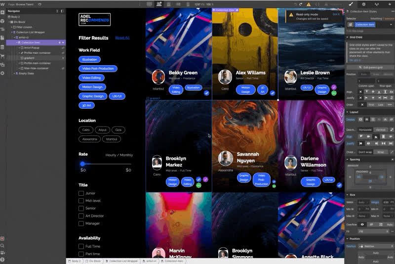 Popup modal appearing inside CMS item - CMS - Forum | Webflow